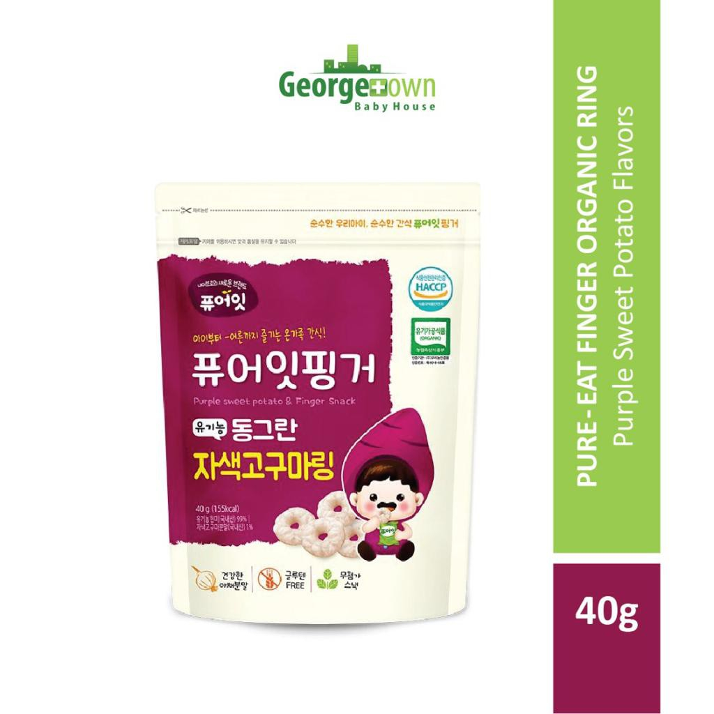 PURE EAT FINGER ORGANIC RING PURPLE SWEET POTATO 30G (Y Dept) | Shopee ...