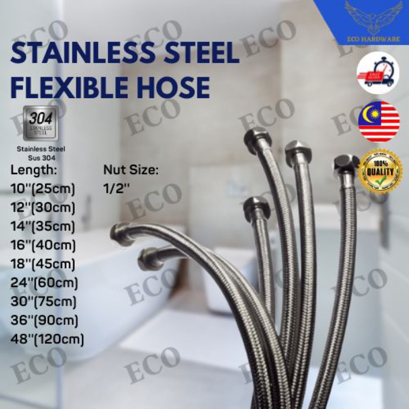 Stainless Steel SUS304/PVC High Pressure Flexible Hose Connection Pipe ...