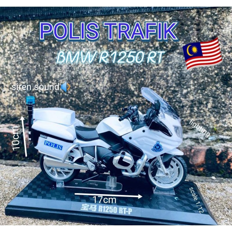 POLIS TRAFIK BMW R1250 RT 1/12 MOTOSIKAL POLIS TRAFIK MODEL | Shopee ...