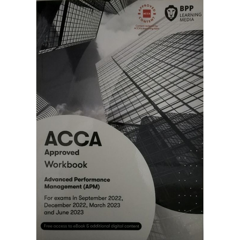 BPP book - ACCA Advanced Performance Management (APM) Workbook ... BPP book - ACCA Advanced Performance Management (APM) Workbook ...