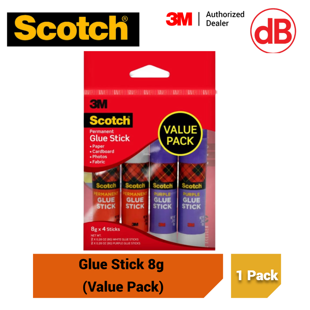 (Coming Soon) 3M Scotch - Glue Stick 8g (Value Pack) | Shopee Malaysia
