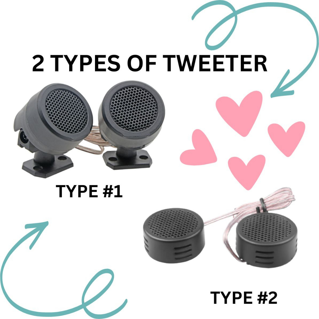HAIRperone 2PCS 500W Pre-Wired Twitter Subwoofer Car Speaker Tweeter ...
