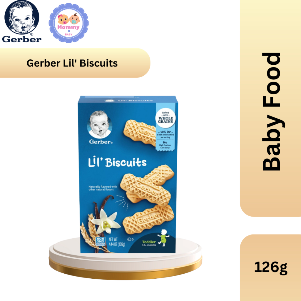 Gerber Lil' Biscuits Bake With Whole Grains 126g | Shopee Malaysia