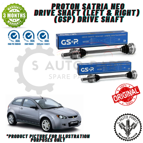 PROTON SATRIA NEO DRIVE SHAFT (LEFT & RIGHT) DRIVE SHAFT -BRAND 100% ...