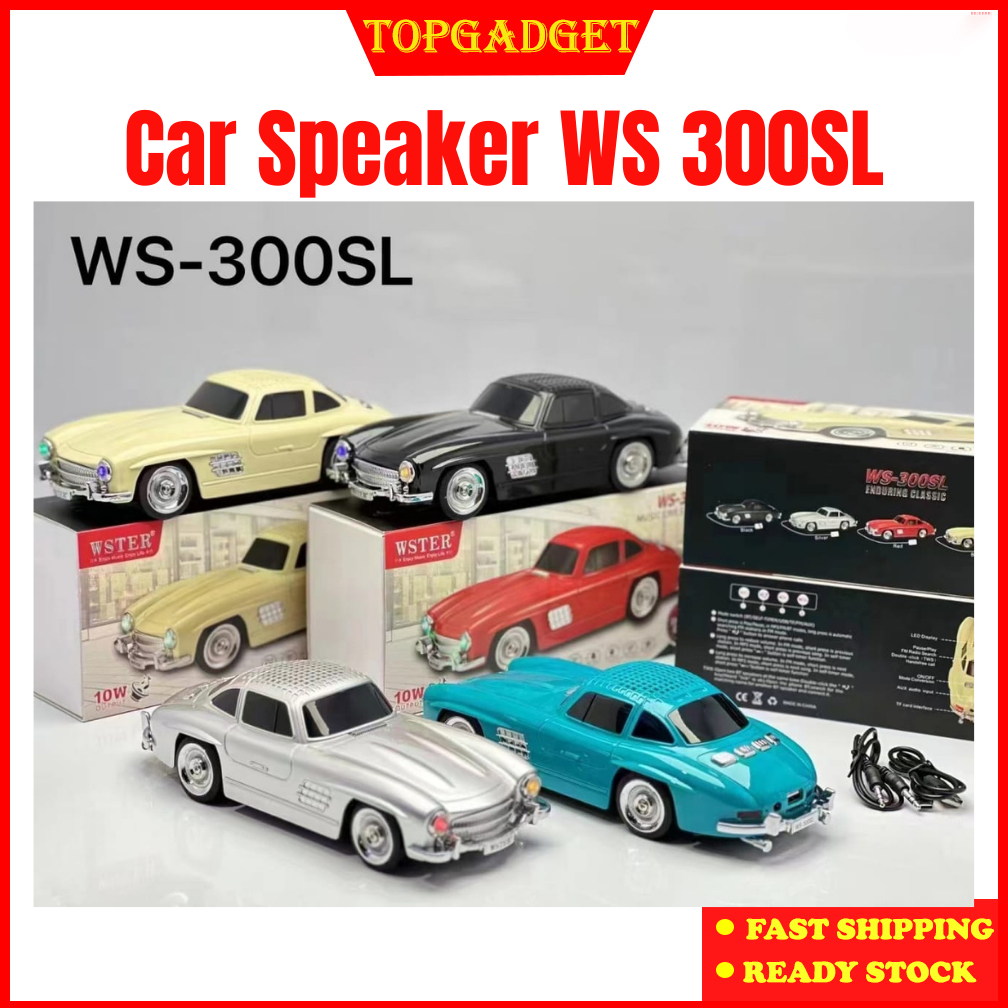 🔥NEW Stock🔥Speaker WS 300SL Car Shaped Stereo Bluetooth Speaker with TF ...