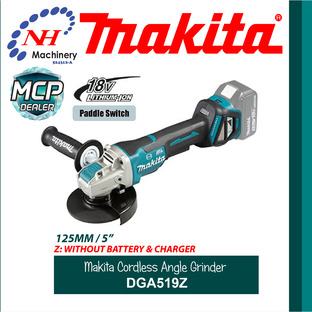 Makita DGA511Z - Cordless Angle Grinder | Shopee Malaysia