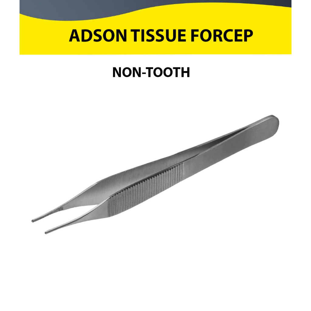 ADSON TISSUE FORCEPS, TOOTH, NON-TOOTH 12CM | Shopee Malaysia