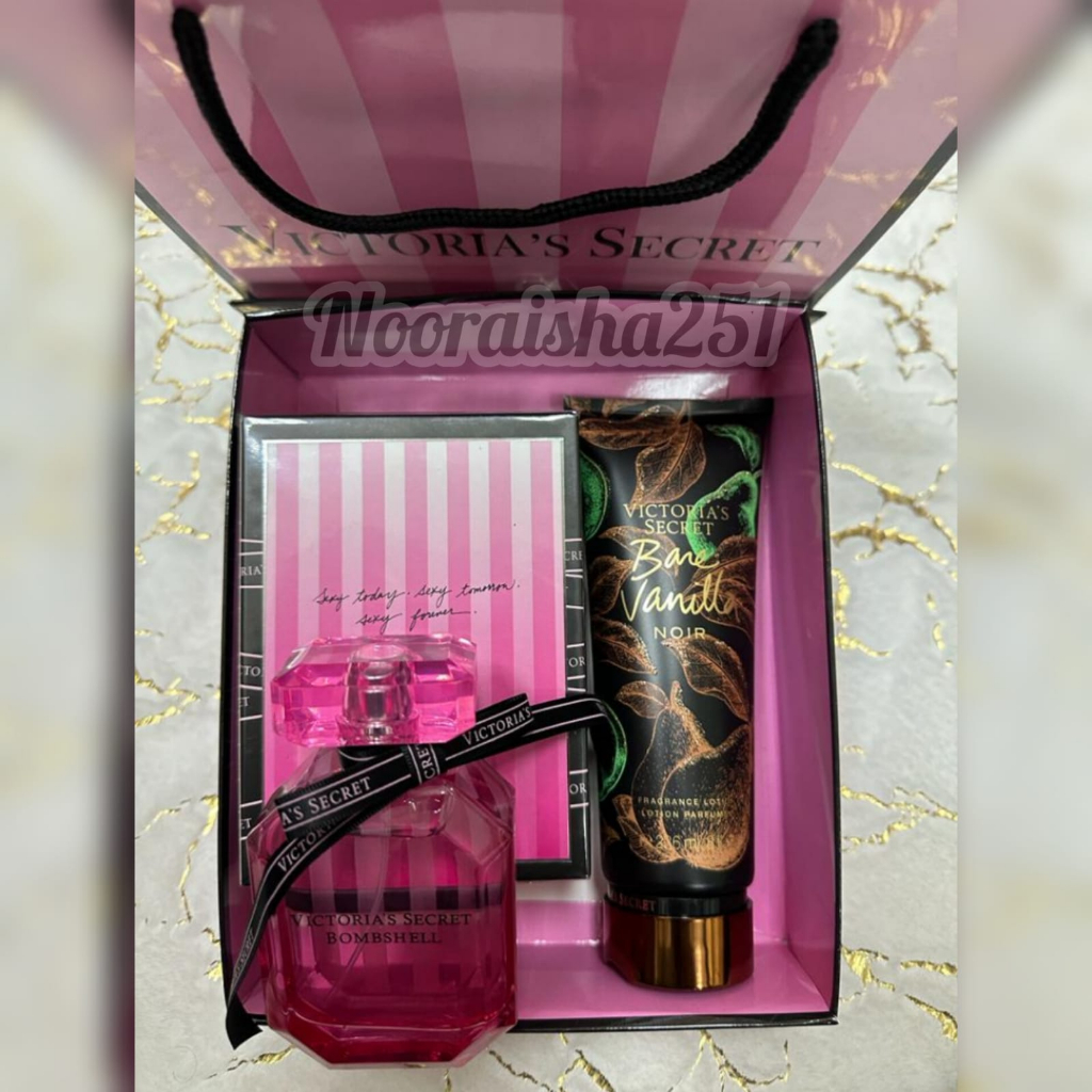 Bombshell New York Perfume & Body Mist & Lotion 3in1Set Hantaran Minyak ...