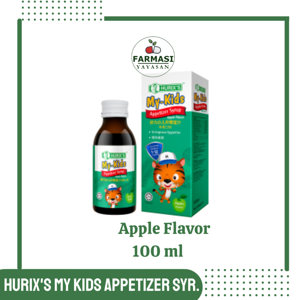 HURIX'S MY-KIDS APPETIZER SYRUP (APPLE FLAVOR) / PENAMBAH SELERA MAKAN ...