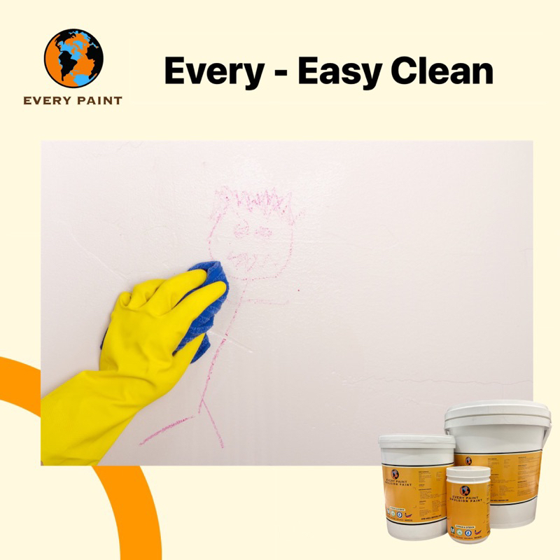 1L & 5L EVERY- Easy Clean Emulsion Wall Paint, Water Based Paint, Cat ...