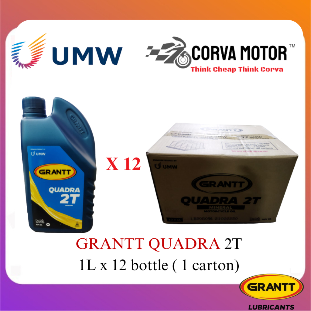 Corva Motor Grantt Quadra 2T Engine Oil Gred Api Ta Oil Grantt Quadra ...
