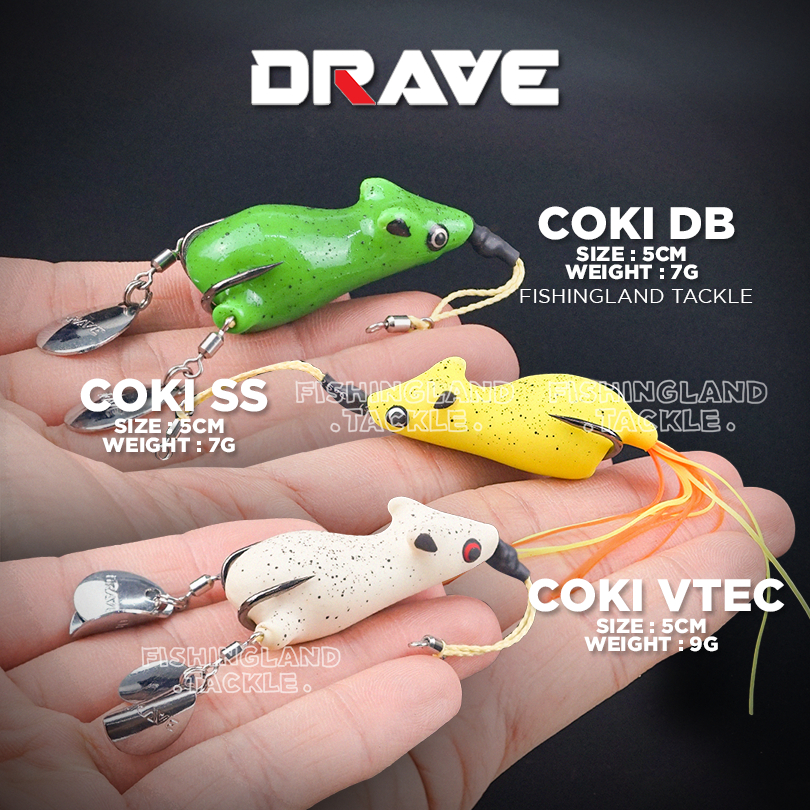Drave Coki VTEC / DB / SS Frog | 4 Blade Gewang Umpan Tiruan Katak ...