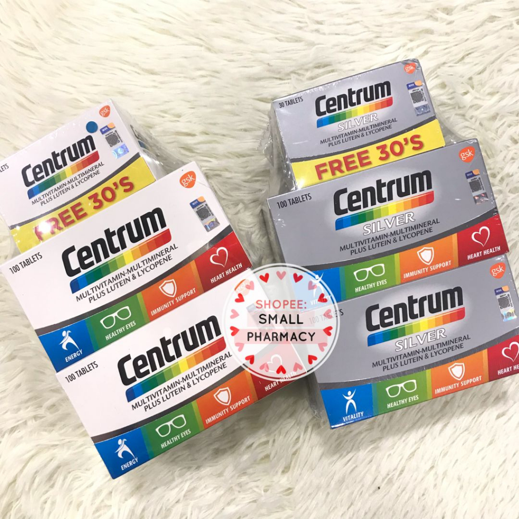 Centrum Silver / Centrum Multivitamin Multimineral plus lutein ...