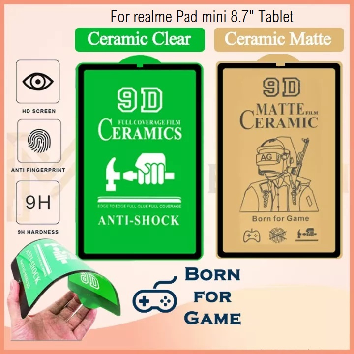 realme pad mini 8.7" 2022 RMP2105 /2106 9D 9H Matte / Clear Ceramic AG ...