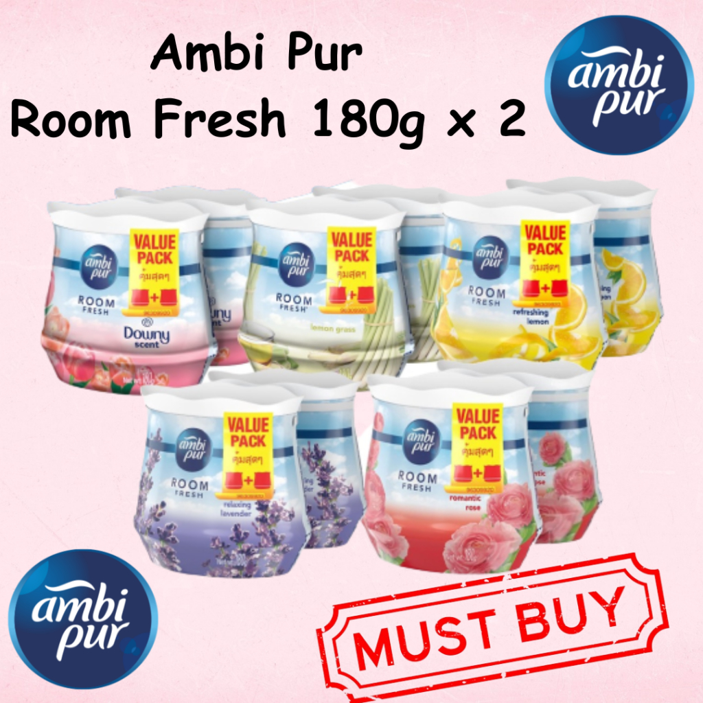 Ambi Pur Room Fresh Gel Twin Pack 180g X 2 | Shopee Malaysia