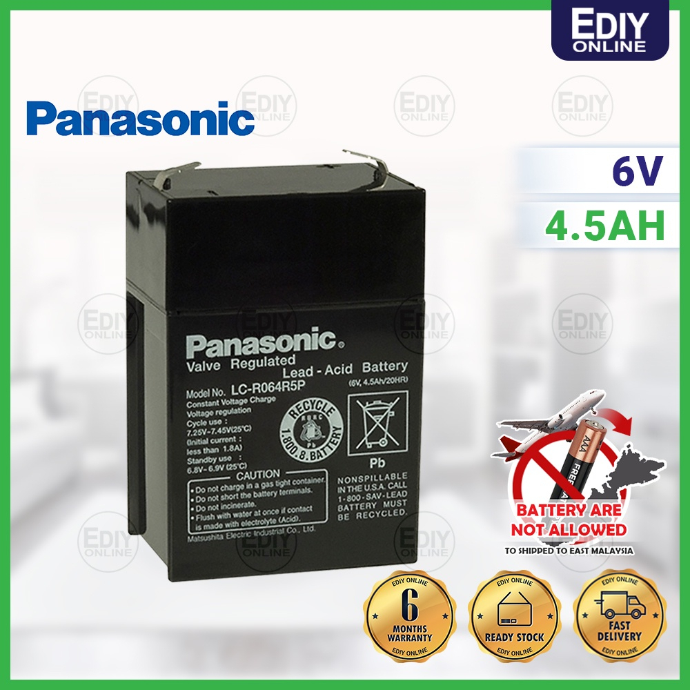 Battery Rechargeable 6V 4.5Ah Seal Lead Acid for Toy Car Toys for kids ...
