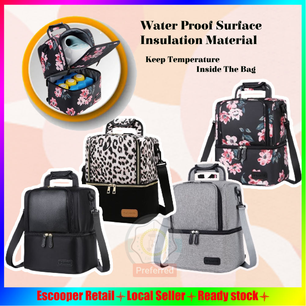 Authentic V-Coool / V-Cool Double Layer Hot Cold Mummy Baby Fashion Bag ...