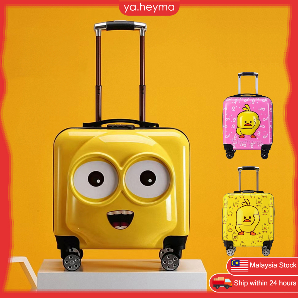 20 "luggage cartoon universal wheel luggage kids travel pull rod box ...