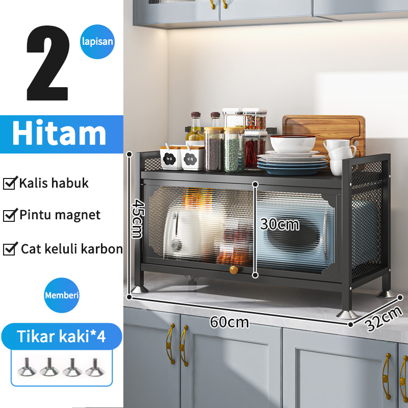Rak Kabinet Dapur Kitchen Cabinet Rack Microwave Oven Cabinet Kitchen ...