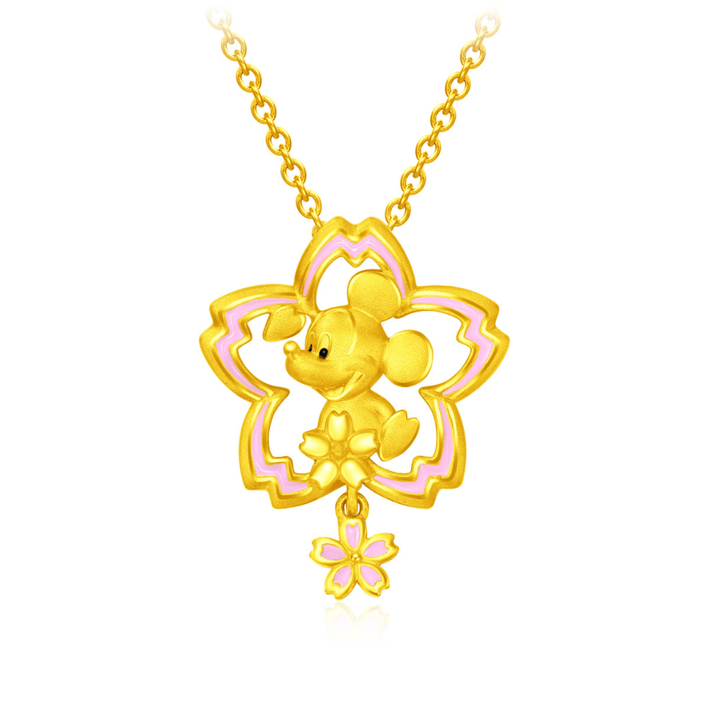 Chow Tai Fook 999 Pure Gold - Disney's Classic Mickey Mouse Pendant ...