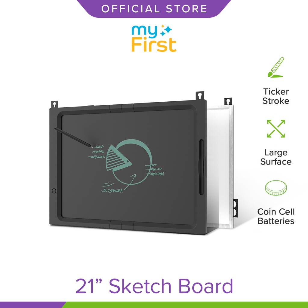 myFirst Sketch Board with Dual Display LCD Sketch Board + Whiteboard ...