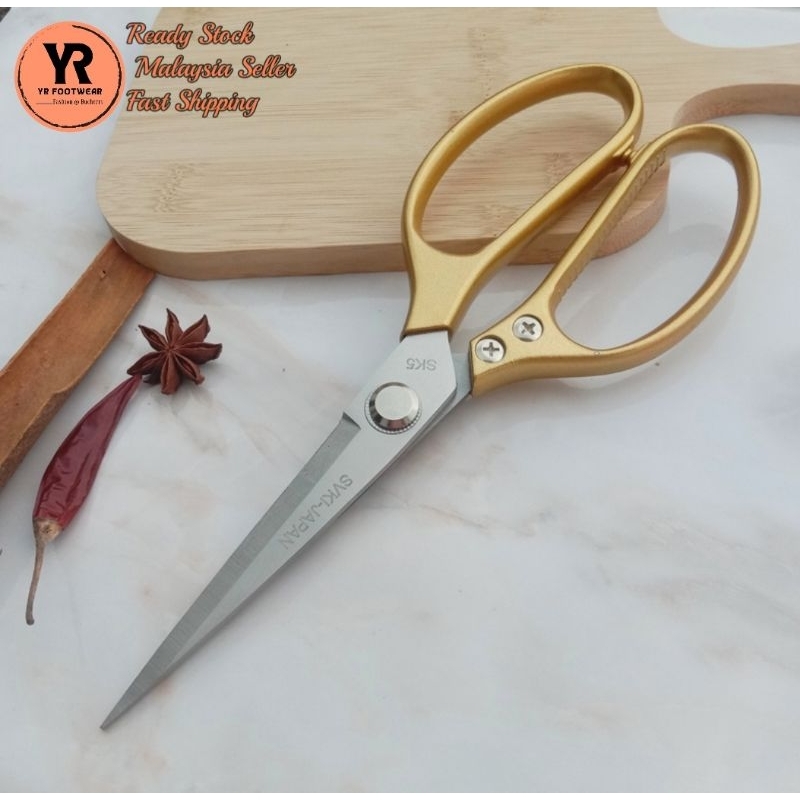 Japan SK5 multi function stainless steel kitchen scissors Gunting | Shopee Malaysia