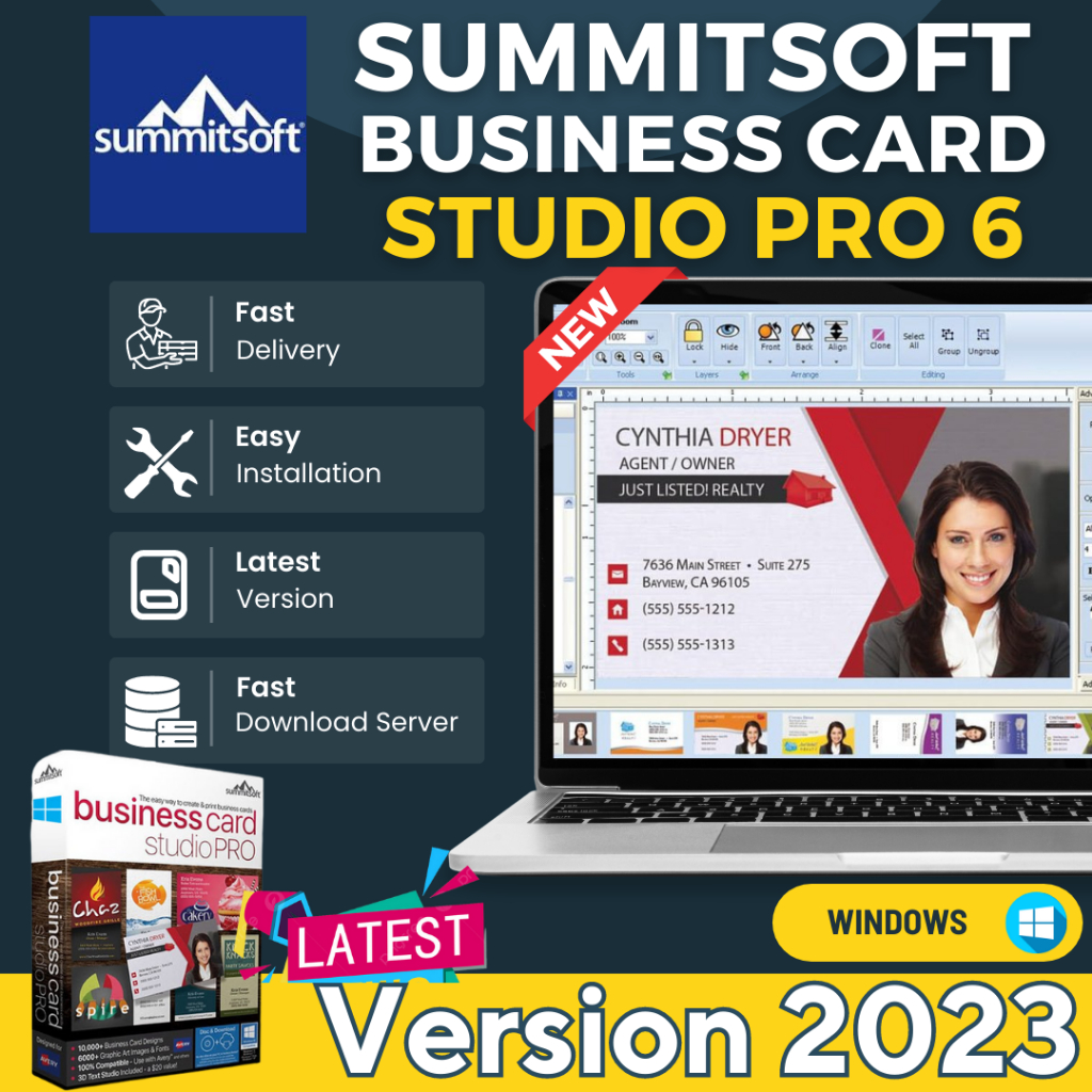 Summitsoft Business Card Studio Pro | Windows | Lifetime | Shopee Malaysia
