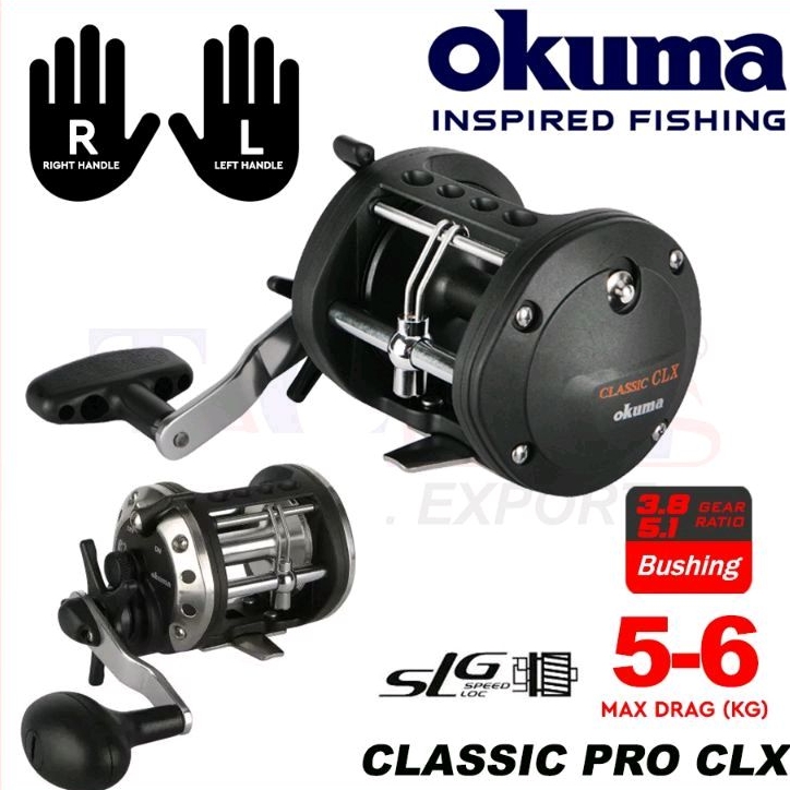 (MAA) MESIN PANCING LAUT DALAM OKUMA CLASSIC PRO CLX 5-6KG MAX DRAG ...