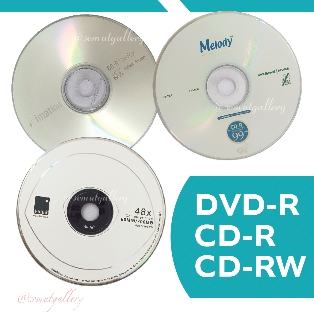 [New] DVD-R CD-R Blank Disc Recordable Burnable Computer Use | Shopee ...