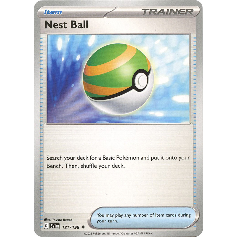 Pokemon TCG Nest Ball 181/198 English SV Base Set | Shopee Malaysia