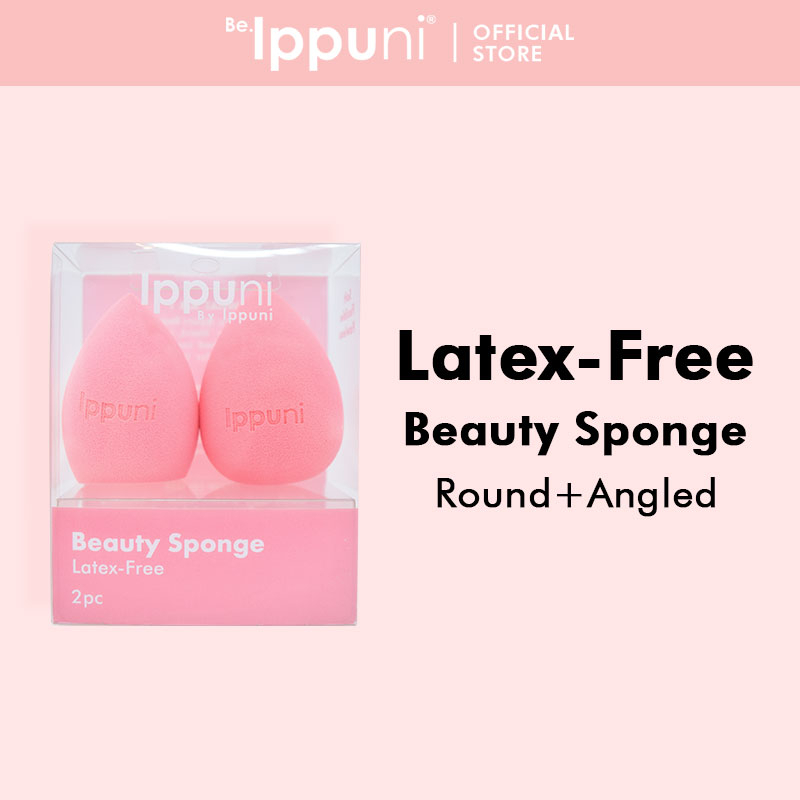 IPPUNI Kosmetik Makeup Beauty Sponge Round + Angled Soft Beauty Egg ...