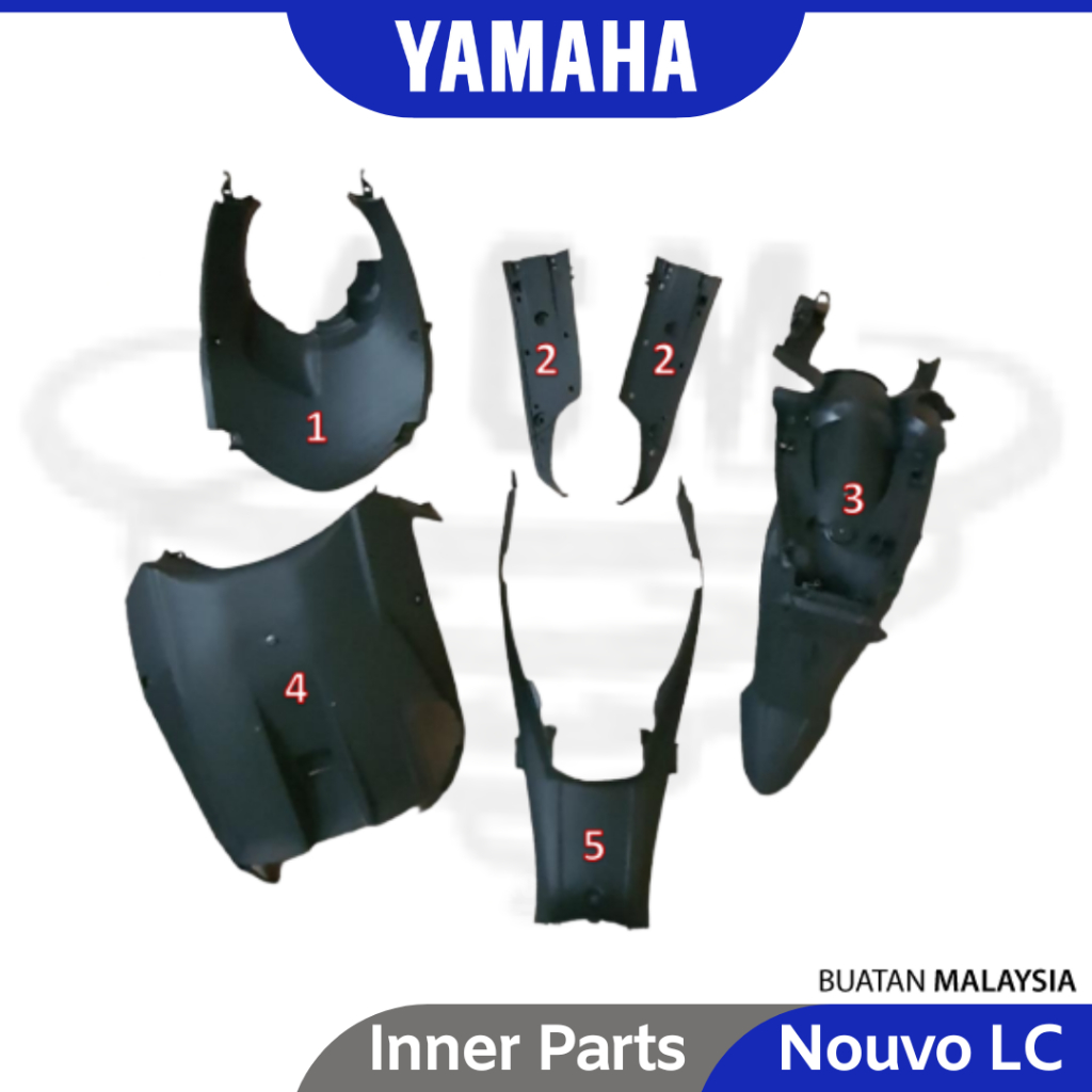 YAMAHA Nouvo LC Full Set Inner Non Color Body Parts Cover Nouvo LC - 6 ...
