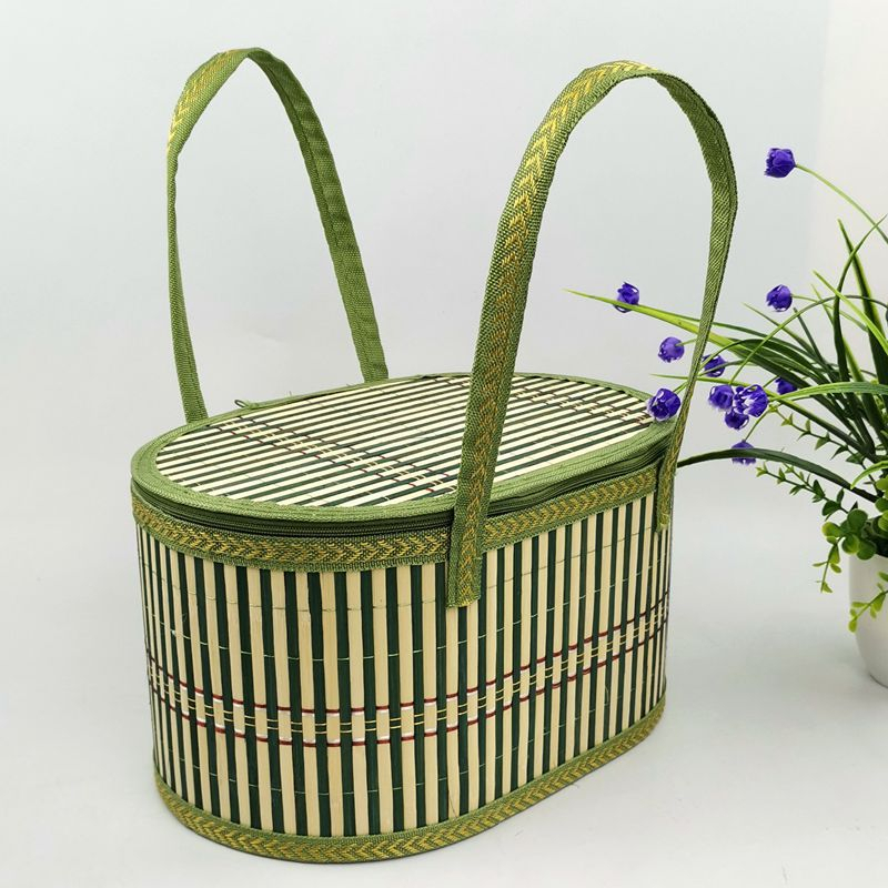 PACKERIA Bamboo Basket Raya Gift Basket Green Basket | Hadiah Kuih Raya ...