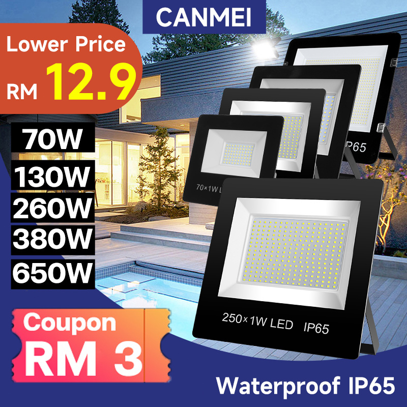 Led Spotlight Led Flood Light 70W 130W 180W 260W 380W 650W IP65 Floodlight Waterproof Outdoor ...