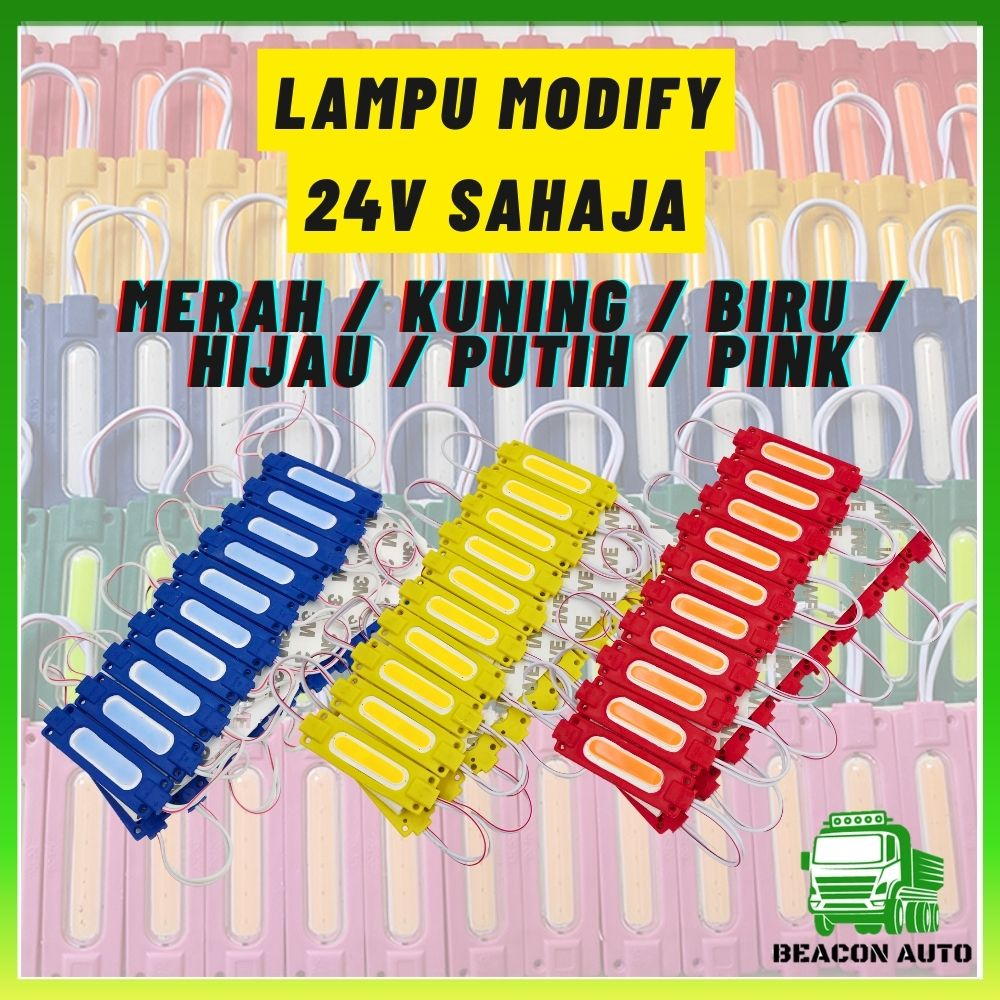 BEACON CHERAS 24V MODULE LIGHT SIDE MARKER LAMP LAMPU LORI TEPI MODIFY ...