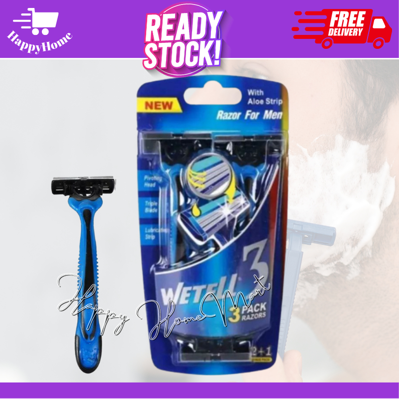 3piece Blades Set Hand Manual Razor for Man Watell Razors with Aloe ...