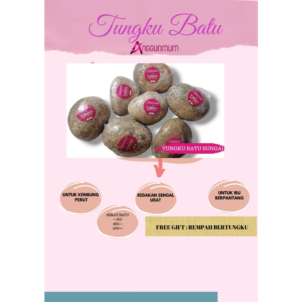 Tungku Batu Sungai Berpantang Sengal Urat Slimming Kurus Pecah Lemak ...