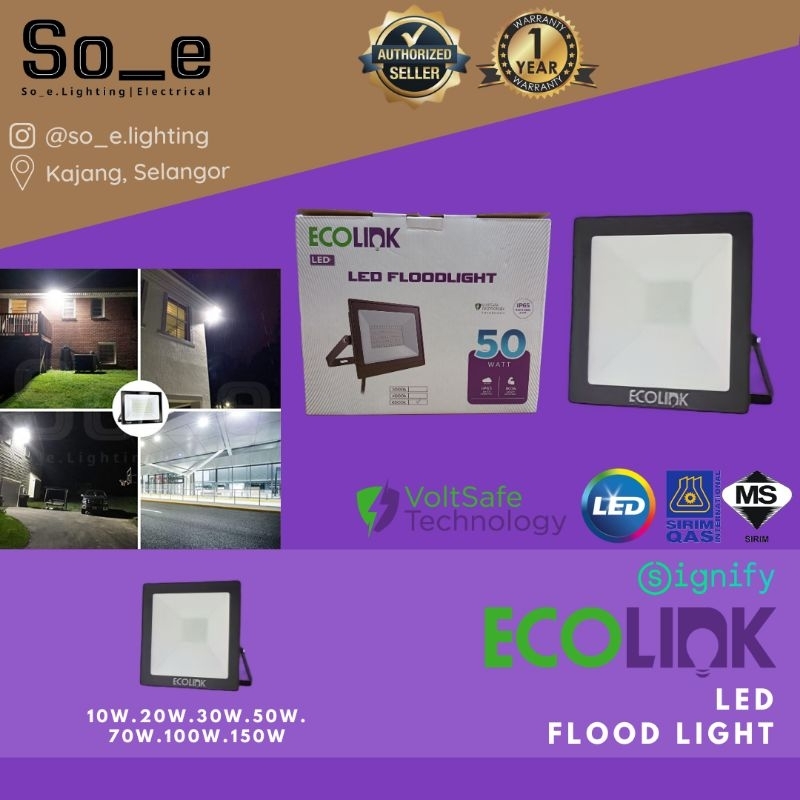 ECOLINK LED Flood Light / Spotlight (FL007) 10W / 20W / 30W / 50W / 70W ...