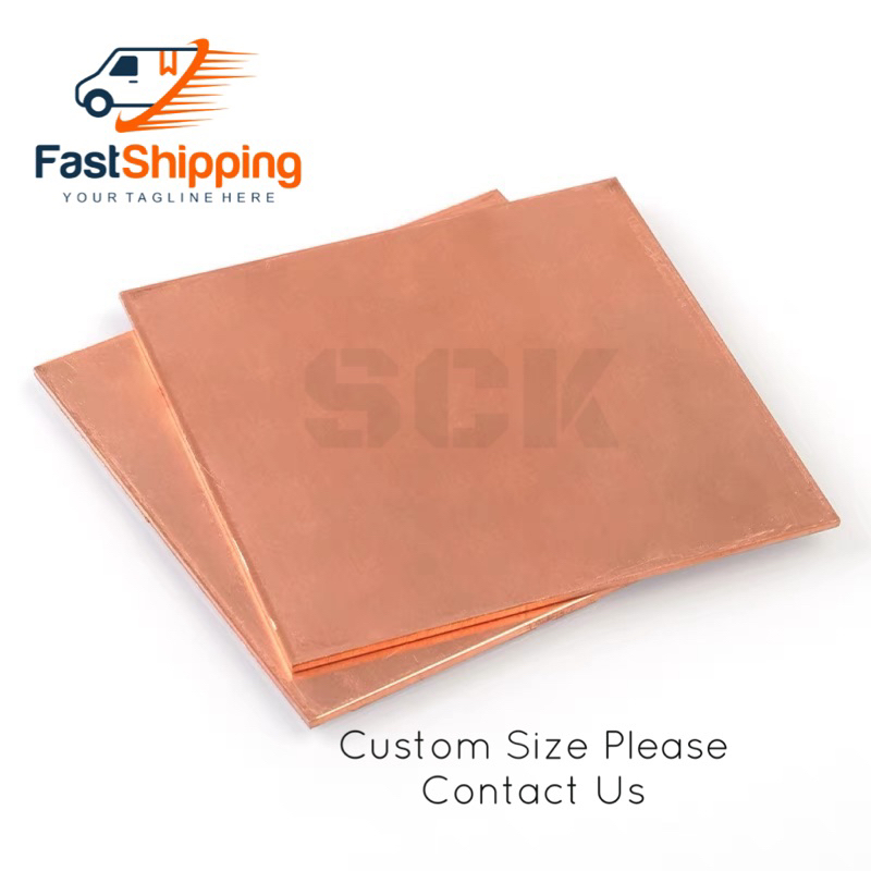 Pure Solid Copper Papan Tembaga Brass 1.5mm thickness custom size ...