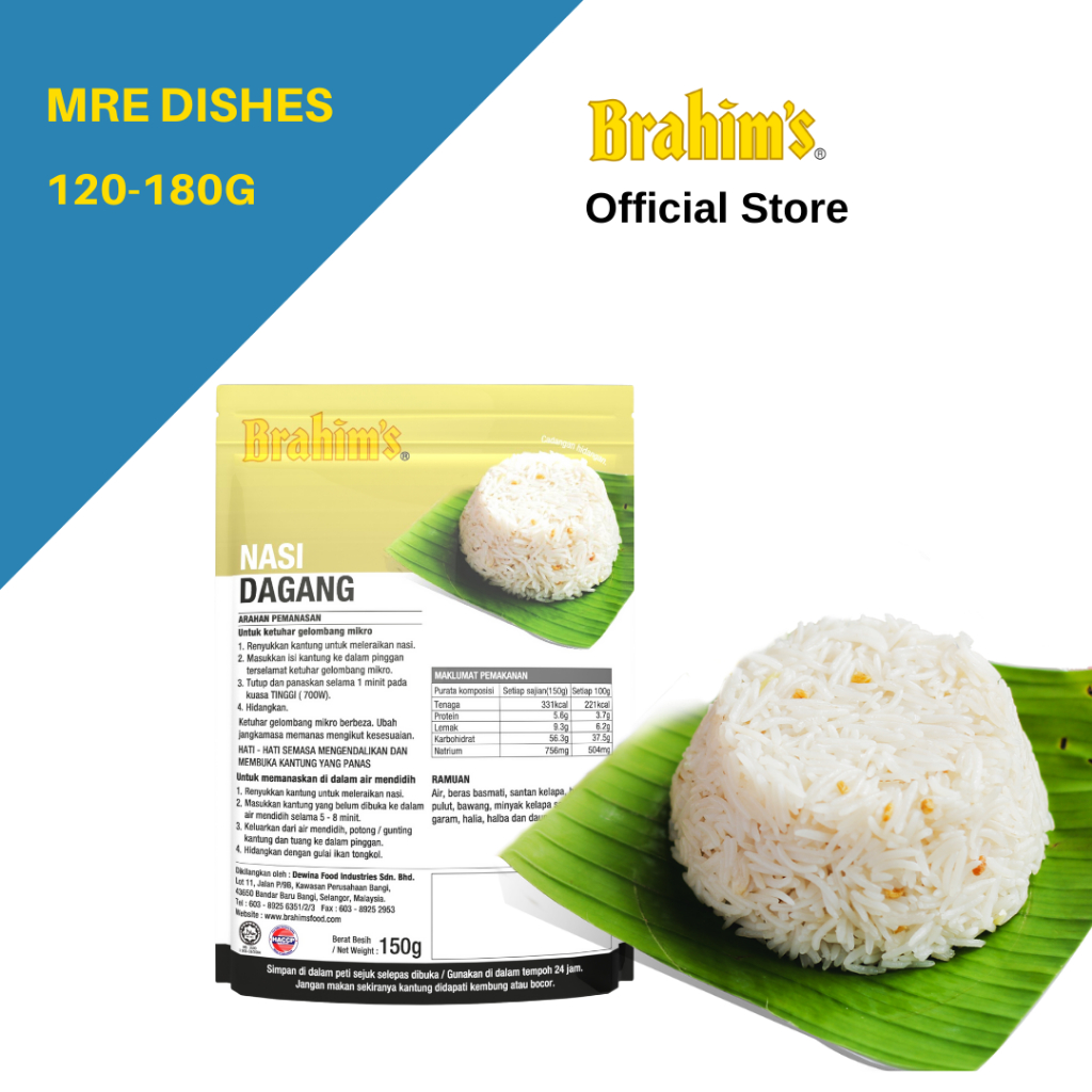 Brahim's Nasi Dagang 150g | Shopee Malaysia