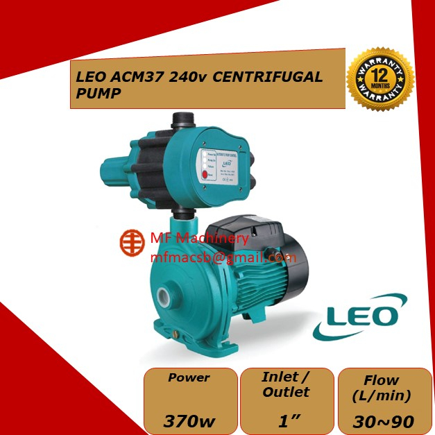 Mf LEO CENTRIFUGAL WATER PUMP ACM37 ACM-37 1HP 1" With Automatic Pressure Switch Control Full ...
