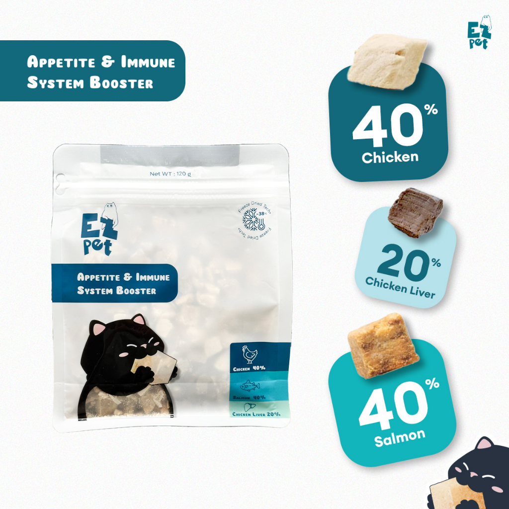 EZPET🐱【Freeze Dried Pet Treats】Premium Booster Cat Food Dog Food Freeze Dried Treats Pet Treats ...