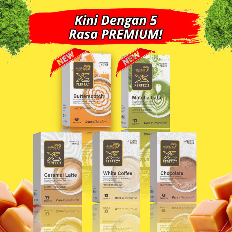 (NEW FLAVOR) XSPERFECT ! APPETITE SERIES XS PERFECT 7sachet & LEMON TEA ...