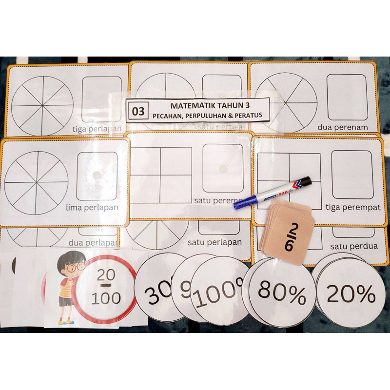 ABM BBM Matematik Tahun 3 Pecahan, perpuluhan & peratus | Shopee Malaysia