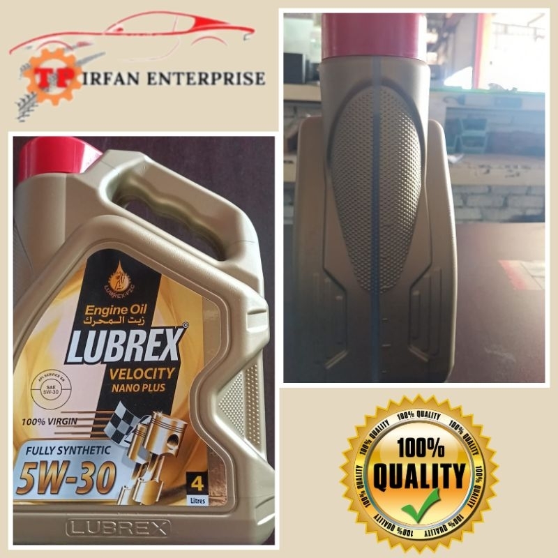 LUBREX 5W-30 4L VELOCITY NANO PLUS (FULLY SYNTHETIC) | Shopee Malaysia