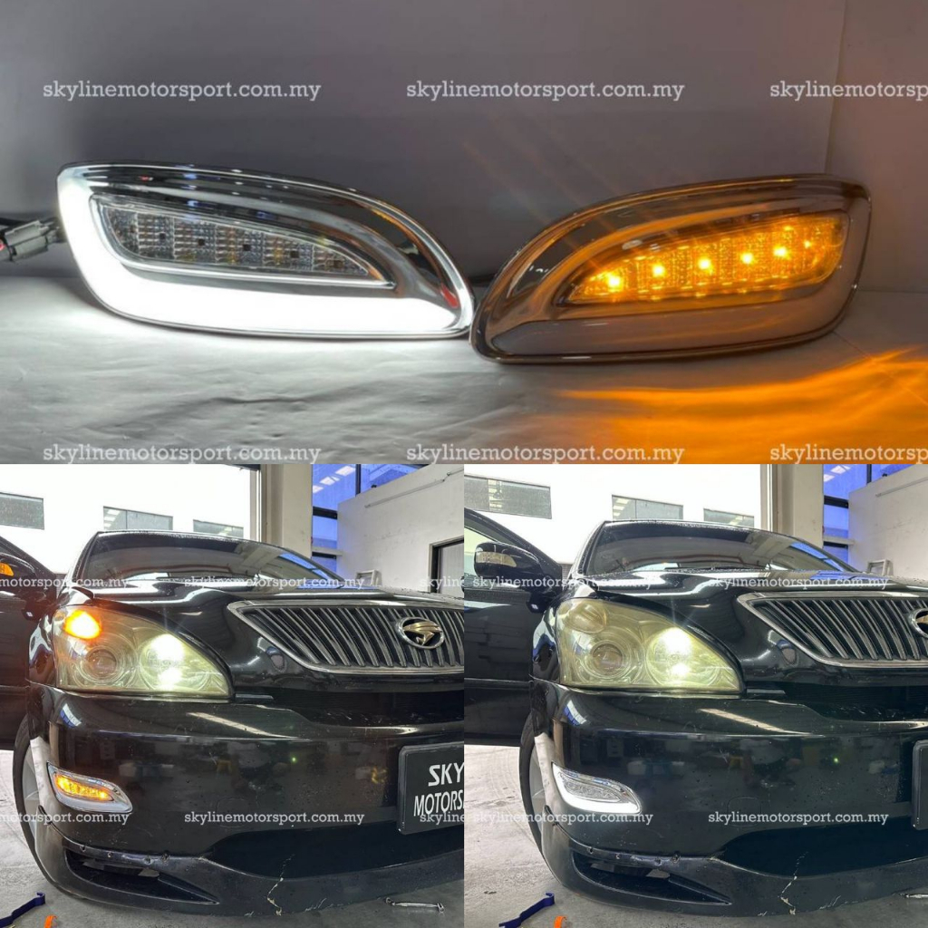 Toyota Harrier Lexus RX300 RX330 RX350 ACU30 Fog Lamp Light DRL Led ...