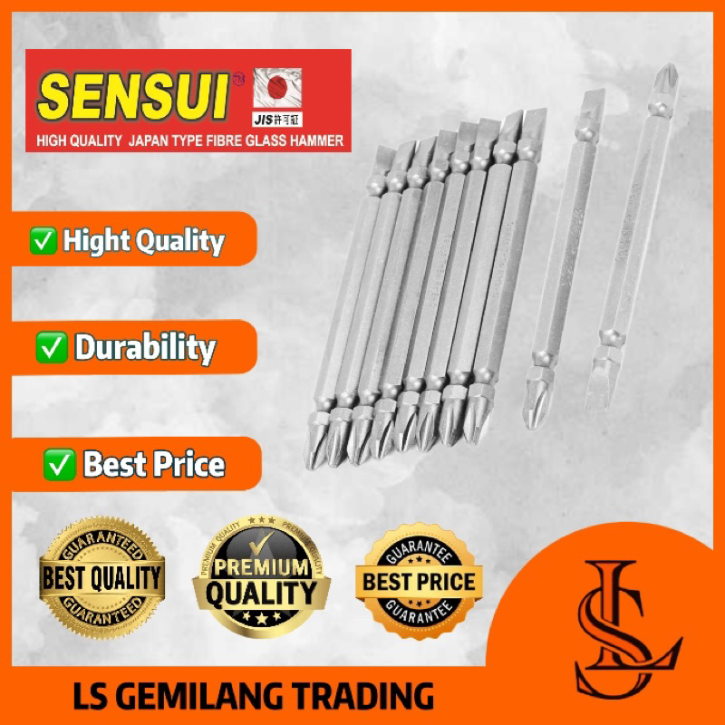 SENSUI s2 +/- or +/+ 65mm 110mm POWER MAGNETIC SCREW DRIVER BIT kepala ...