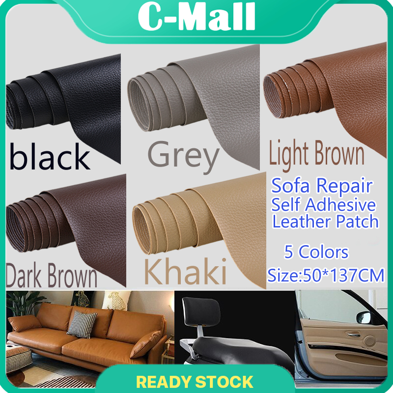 C-MALL Self Adhesive Leather Patch Sofa Repair Refurbishing Leather ...
