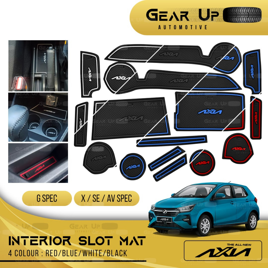 𝐒𝐋𝐎𝐓 𝐌𝐀𝐓 Perodua New AXIA 2025 2024 2023 G X SE AV Accessories Aksesori ...