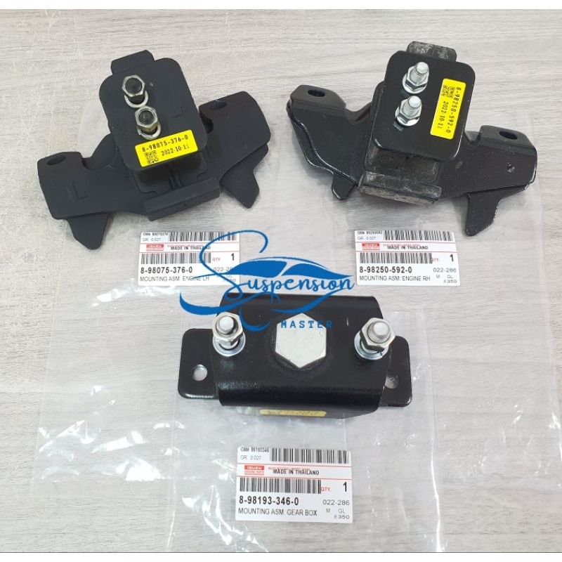 3 IN 1 SET -ENGINE MOUNTING ISUZU D-MAX D MAX2012-2020 4WD AUTO RT50 ...